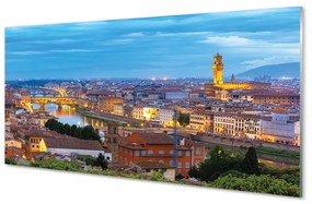 akrylový obraz Itálie Sunset panorama 100x50 cm