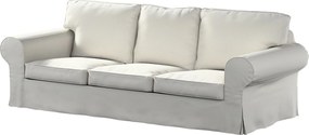 Potah na pohovku IKEA Ektorp 3-místná, nerozkládací barva šedá látka lesklé, pletený vzor, sametová