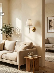 Sinsay - Elegantní LED nástěnné svítidlo s žebrovaným stínidlem - zlatá