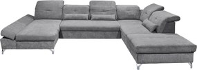 XXXLutz SEDACÍ SOUPRAVA, textil, tmavě šedá MID.YOU - Rozkládací sedačky - 002220028609