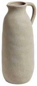 OnaDnes -20% Béžová keramická váza Kave Home Yandi 35,5 cm