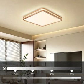 BRILAGI - LED Stmív. svítidlo MOLINA SQUARE LED/80W/230V dub 60x60 cm + DO