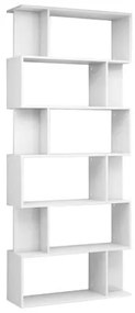 vidaXL skříňka na knihy/místnostní dělič bílý vysoký lesk 31,5" x 9,4" x 75,6"