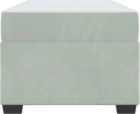 Rám postele s matrací Světle šedá 90 x 200 cm textil 3399266