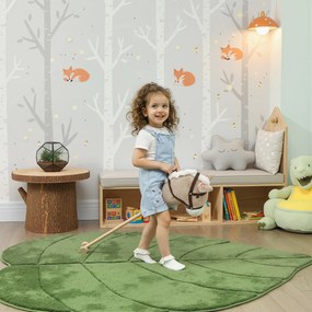 AIYAPLAY Hobby kůň dětský hobby kůň se zvukem, naviják, kůň na tyči pro jízdu na koni pro děti 24+ měsíců, šedý
