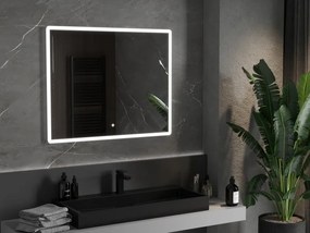 Mexen Navia, LED koupelnové zrcadlo s podsvícením 100 x 80 cm, 6000K, ochrana proti zamlžování, 9803-100-080-611-00