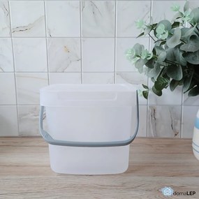 ÚLOŽNÝ BOX S PLASTOVOU KAPSIČKOU varianta: světle hnědý 3l