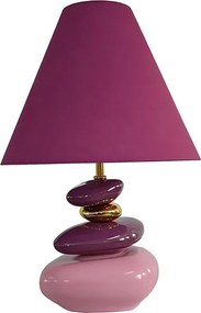 Designová stolní lampa Kalpana 60 cm růžová