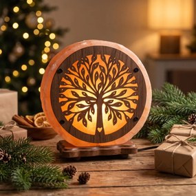 Solná lampa kulatý Strom 5,2 kg
