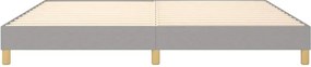 Rám postele s boxspringem světle šedý 200 x 200 cm textil 3120638