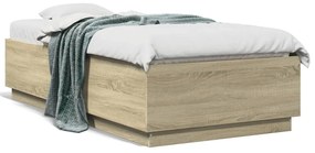 Rám postele dub sonoma 75 x 190 cm kompozitní dřevo,  3209760