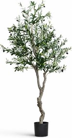 Flamenco Mystique Umělý olivovník, v květináči, realistický, 1,8 cm DRZ01