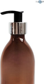 Dávkovač mýdla MONA 250 ml s černo-stříbrným dávkovačem