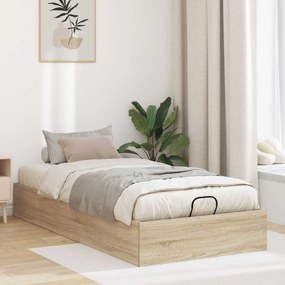 Ottoman postel Sonoma dub 75,5 x 190 cm Dřevěný materiál 3409303