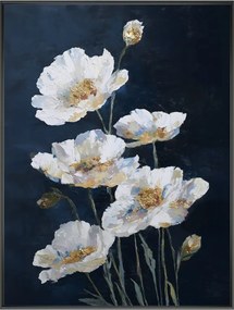 Tištěný obraz s rámem 60x80 cm White Poppies – Styler
