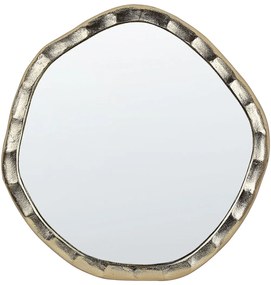 Nástěnné zrcadlo 40 x 42 cm zlaté ANGKE Beliani