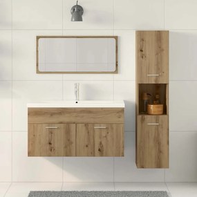 3dílná koupelnová sestava dub artisan kompozitní dřevo 3328592