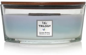 WoodWick – HearthWick Trilogy svíčka Calming Retreat (Uklidňující a relaxační), 453 g