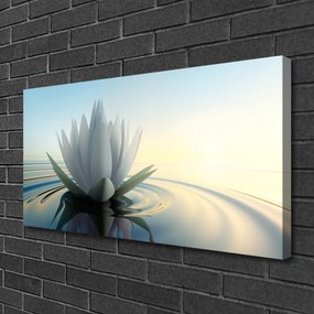 Obraz na plátně Vodní Lilie Rybník Příroda 100x50 cm