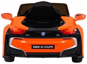 HračkyZaDobréKačky Elektrické autíčko BMW I8 LIFT oranžové