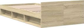 Rám postele se zásuvkou dub sonoma 75 x 190 cm kompozitní dřevo 3280806