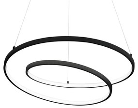 Ideal Lux Oz LED závěsné světlo Ø 80 cm černé