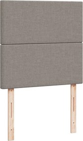 Box spring postel s matrací taupe 100 x 200 cm textil 3291964