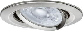 P 92417 LED vestavné svítidlo Nova Plus GU10 Flat IP65 93mm 3x4,9W 230V stmívatelné 2700K kov kartáčovaný - PAULMANN