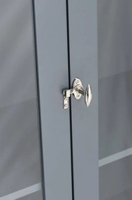 Šedá závěsná vitrína z MDF 85x170,5x35 cm Prato – Ellos Home