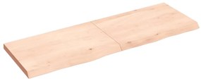 vidaXL Nástěnná police 40x30x(2-4) cm neošetřené masivní dubové dřevo