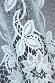 Dekorační žakárová záclona s řasící páskou LIZBETH 110 bílá 300x110 cm MyBestHome