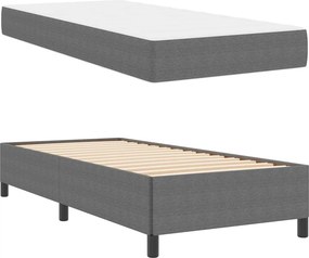 Rám postele s matrací Světle šedá 80 x 200 cm textil 3399090