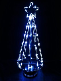 Vnitřní vánoční LED světelný kužel, 45 cm, na baterie i do zásuvky Barva: Různobarevná