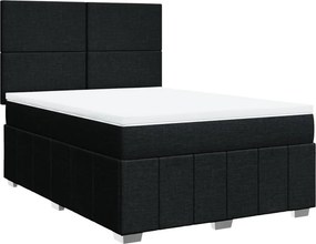 Box spring postel s matrací černá 140 x 190 cm textil 3291658