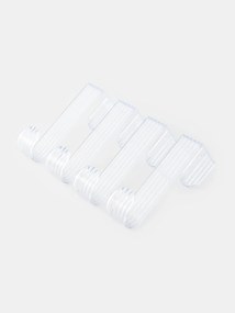 Sinsay - Sada transparentních závěsných háčků na dveře 4 pack - clear