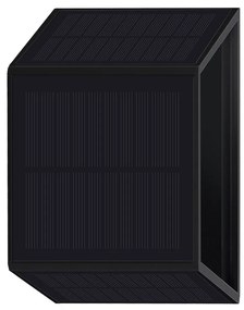 Exteriérové ​​solární nástěnné LED svítidlo Wings2, 1x LED 2w, černá
