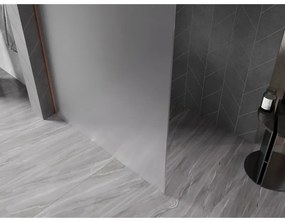 Mexen, Mexen Kioto-X sprchová stěna 50 x 200 cm, matná 10 mm, broušená měď - 800-050-101-65-30-X