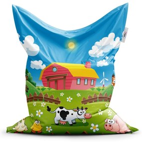 Sedací vak Classic farma - dětský, barevná