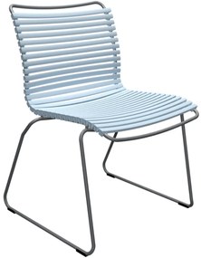 Světle modrá plastová zahradní židle HOUE Click
