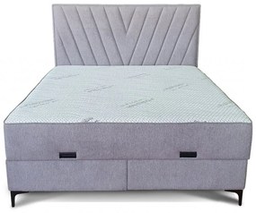 Dvoulůžková postel VICTORIA - šedá 180 × 200 cm