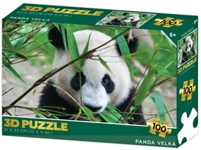 3d puzzle panda velká 100 dílků