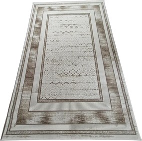 HU Béžový moderní koberec Glamour 31352-Vizion Rozměr: 60x110 cm