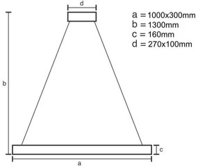 LED Stmívatelný lustr na lanku LED/50W/230V 3000-6500K zlatá + dálkové ovládání