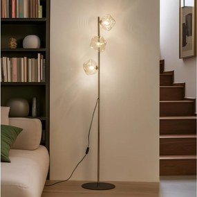 BRILAGI - Stojací lampa VULCANO 3xG9/8W/230V zlatá/kouřová béžová