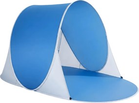 Samorozkládací plážový stan SUNSHADE 190x120 cm, modrá/bílá