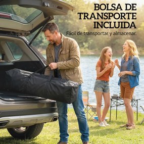 Outsunny skládací altán 2,4 x 2,4 m Pop-up UPF50+ centrální uzávěr nastavitelné výšky cestovní taška pytle na písek béžová
