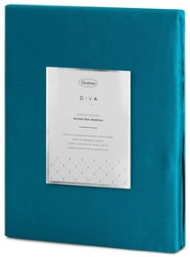 SATÉNOVÉ POVLEČENÍ DINA 200X220 CM, 2 KS 70X80 CM TYRKYSOVÉ