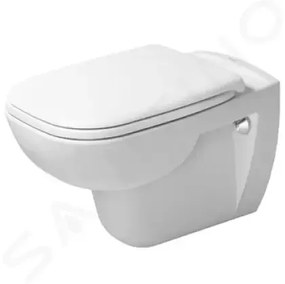 DURAVIT - D-Code Závěsné WC, Rimless, sedátko SoftClose, bílá (45700900A1)