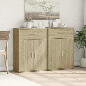 Příborníky 2 ks dub sonoma 60 x 30 x 84 cm kompozitní dřevo 3276597
