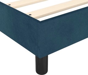 Box spring postel s matrací tmavě modrá 90x190 cm samet 3144307